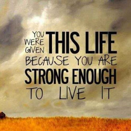 42 Motivational Quotes: Strong Enough to Live - Dreams Quote