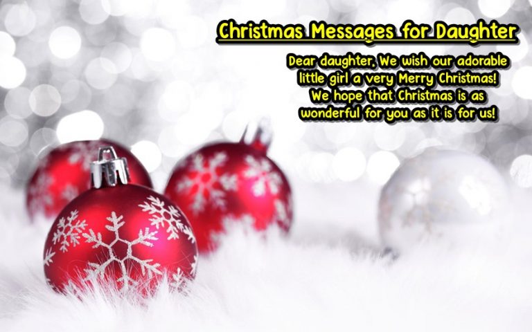 95 Best Christmas Messages for Daughter - Happy Christmas - Dreams Quote