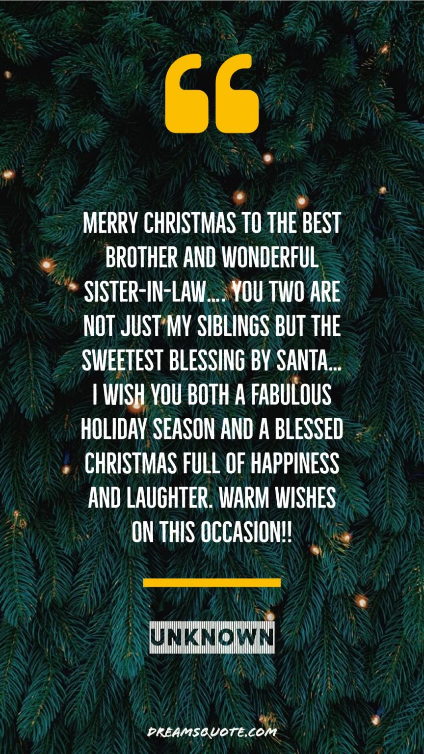 45 Merry Christmas Messages For Brother - Merry Christmas Images ...