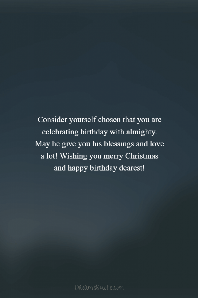 Happy Birthday And Merry Christmas - Christian Birthday Wishes - Dreams ...