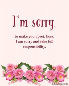 Professional Apology Message To Boss – Sorry Messages - Dreams Quote