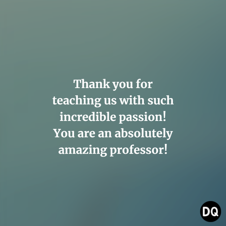 Thank You Messages to Professor - Appreciation Messages - Dreams Quote