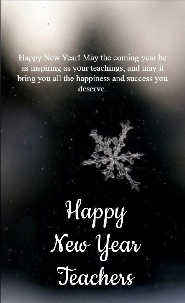 35 Happy New Year Wishes for Teachers - Dreams Quote
