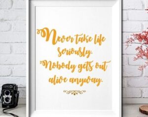 20 Funny Quotes for Wall Decor - Dreams Quote